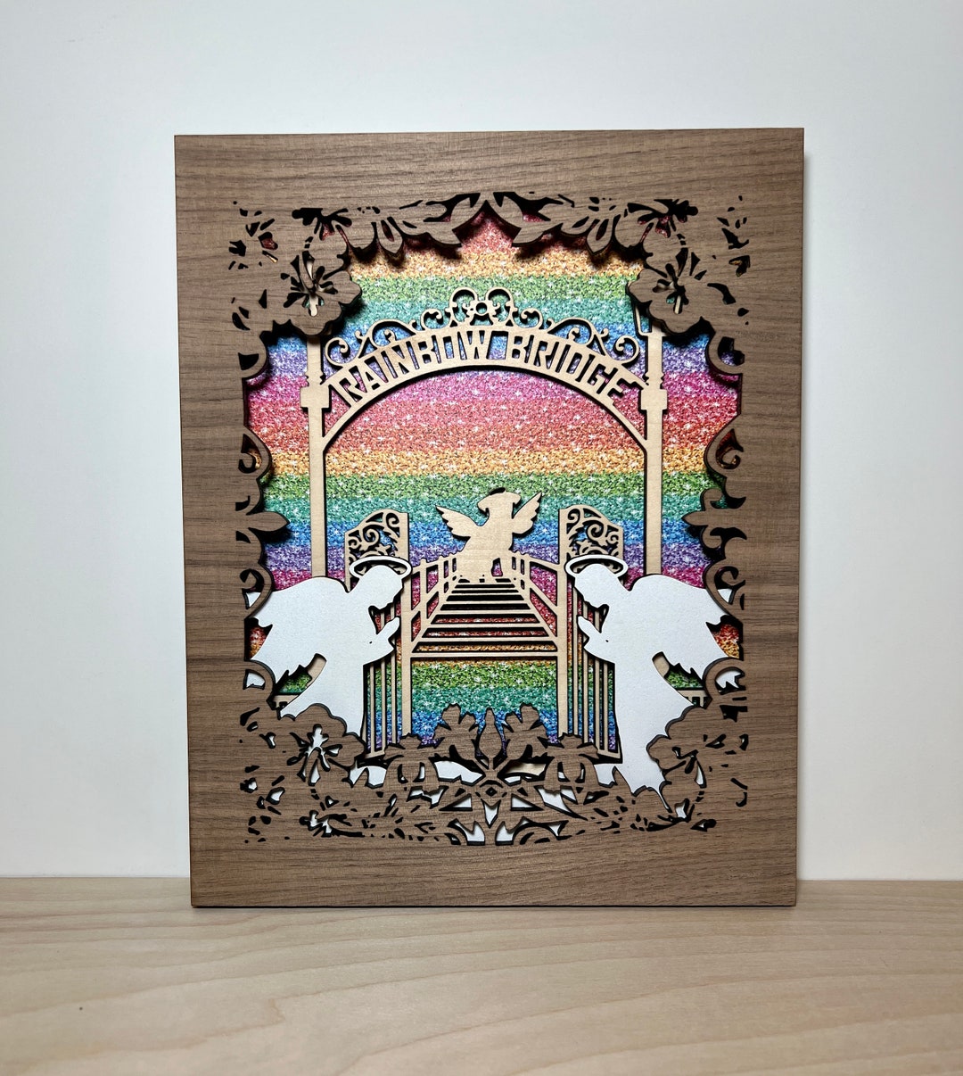 Rainbow Bridge Wood Sign Pet Sympathy Gift Rainbow Bridge - Etsy