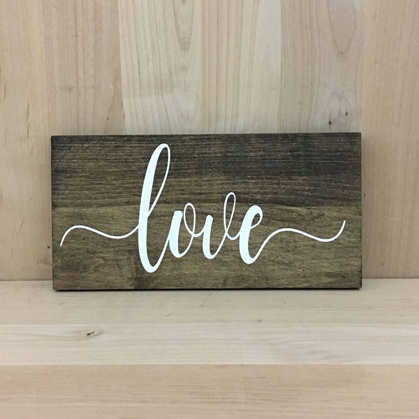 Love Wood Sign - Etsy