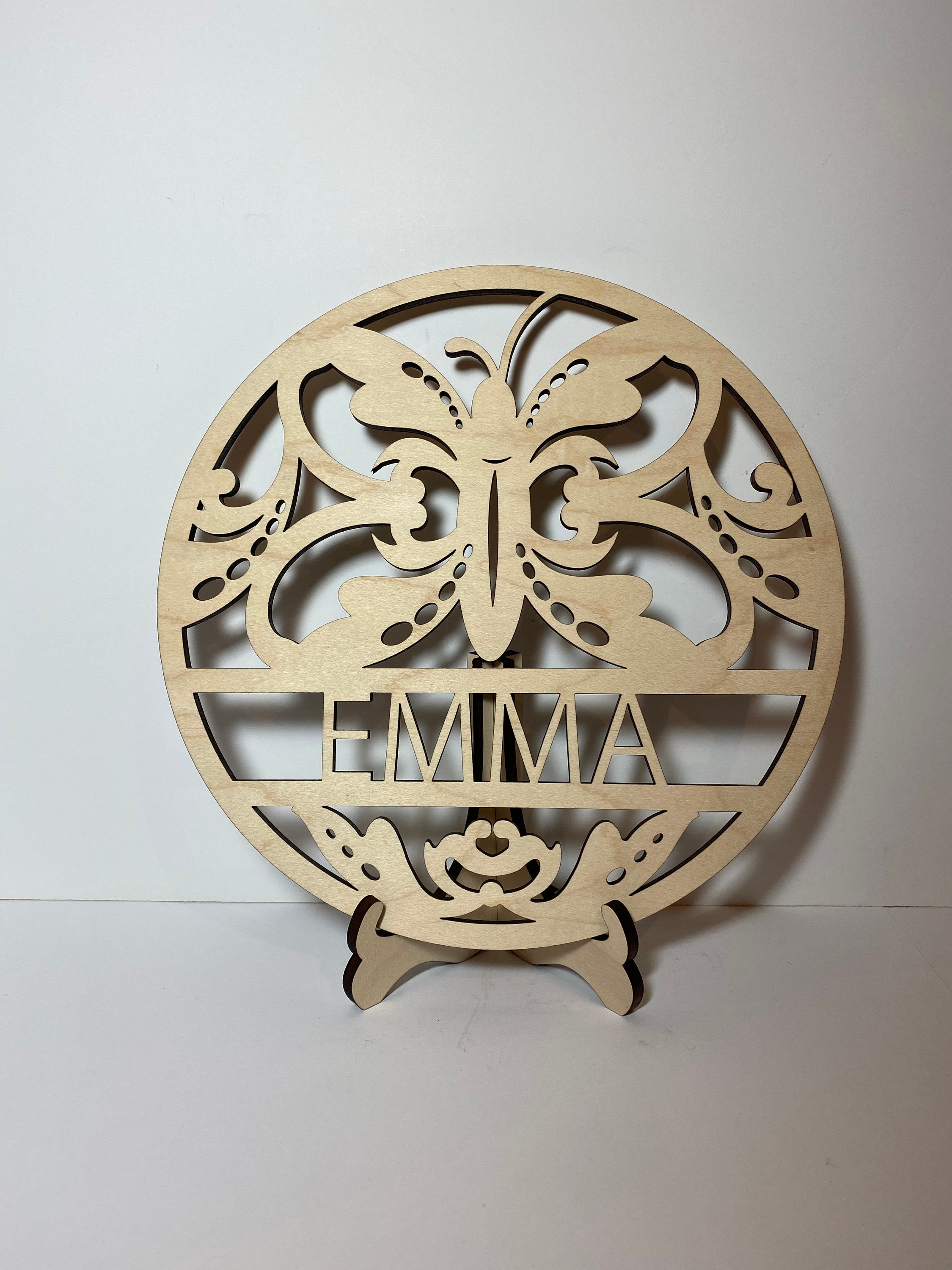 Personalized butterfly sign personalized wood sign home | Etsy