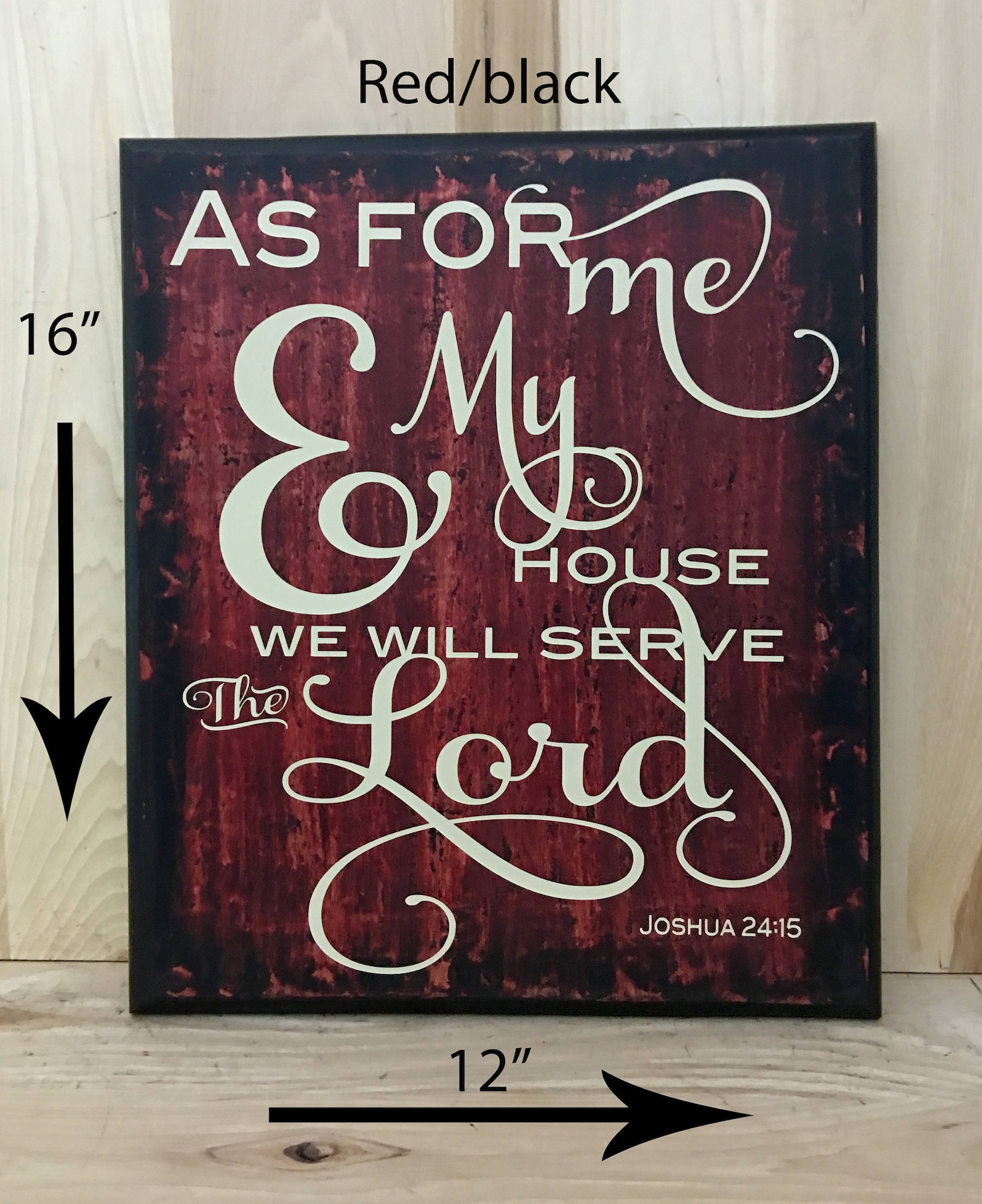 As for Me and My House Wood Sign Scripture Christian Wall - Etsy