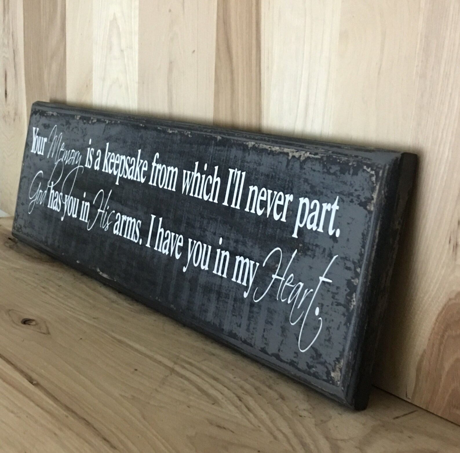 Your Memory Custom Wood Sign, Memorial Sign, Memorial Gift, Sympathy ...