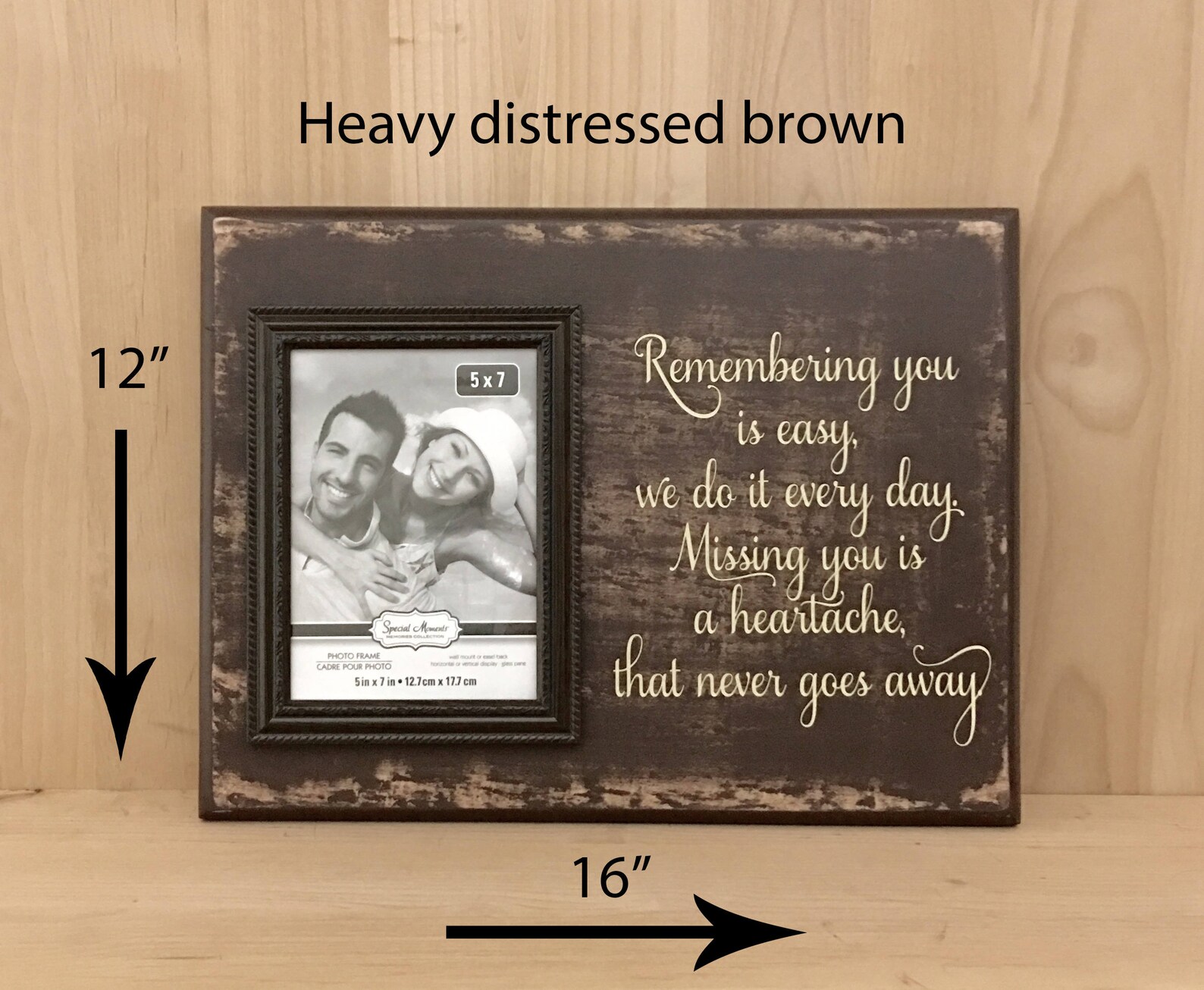 Remembering You is Easy Wood Sign Memorial Gift Sympathy - Etsy