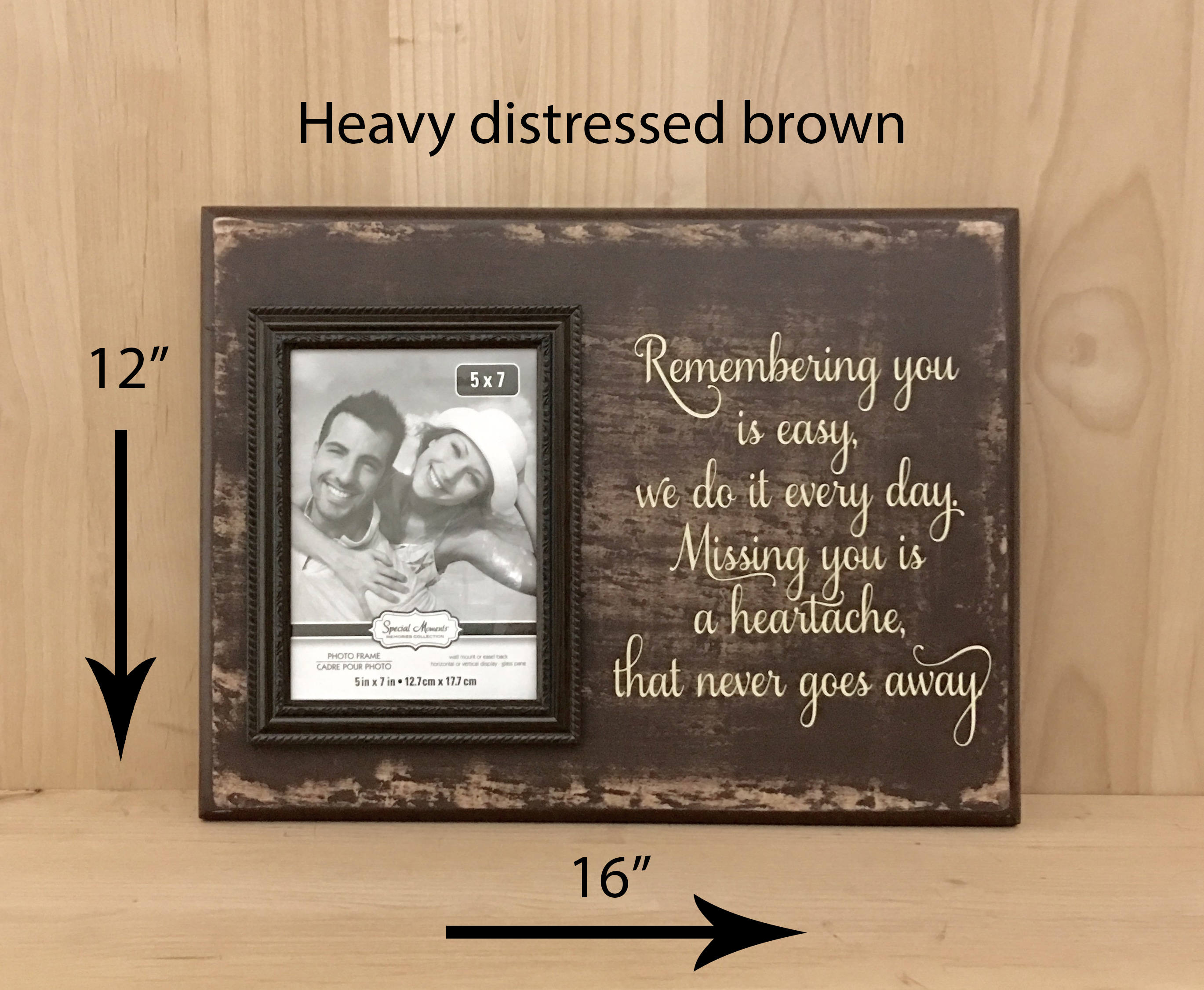 Remembering You is Easy Wood Sign Memorial Gift Sympathy - Etsy