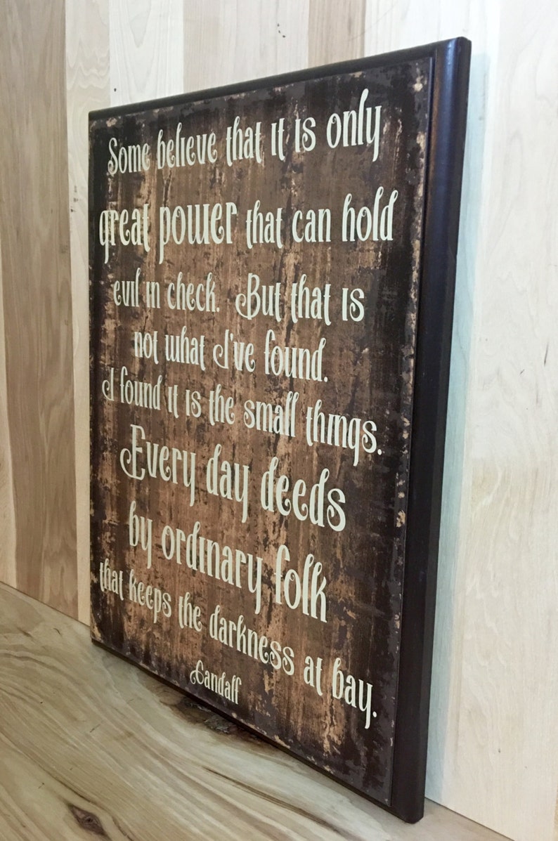 Gandalf Wood Sign Quote J R R Tolkien Wood Sign With Saying - Etsy