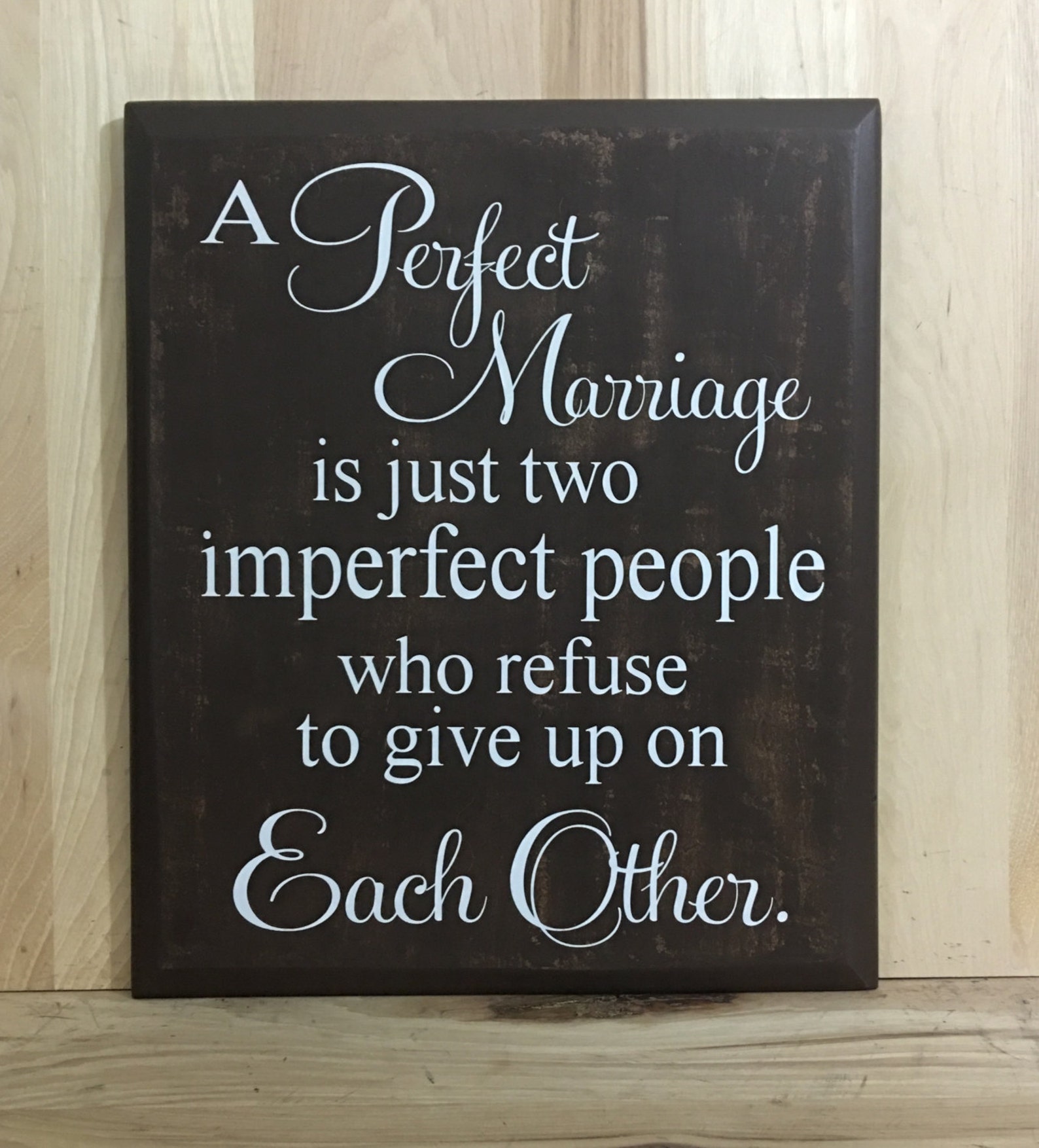 A Perfect Marriage Wood Sign Wedding Sign Wedding Gift - Etsy