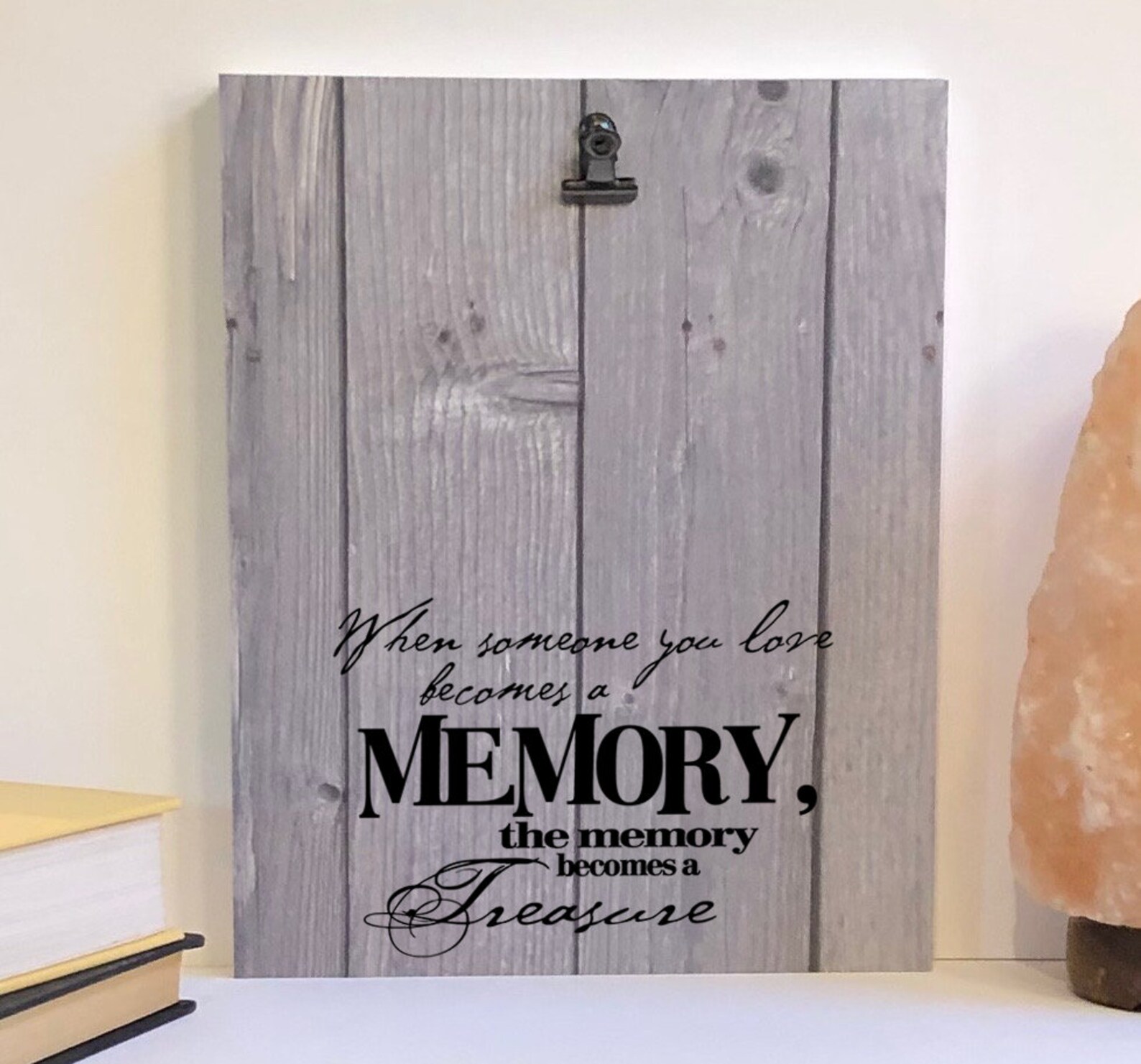 When Someone You Love Becomes a Memory Wood Sign Memorial | Etsy