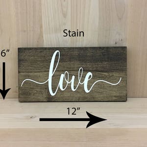 Love Wood Sign, Love Wall Decor, Love Home Decor Wall Art, Love Sign ...