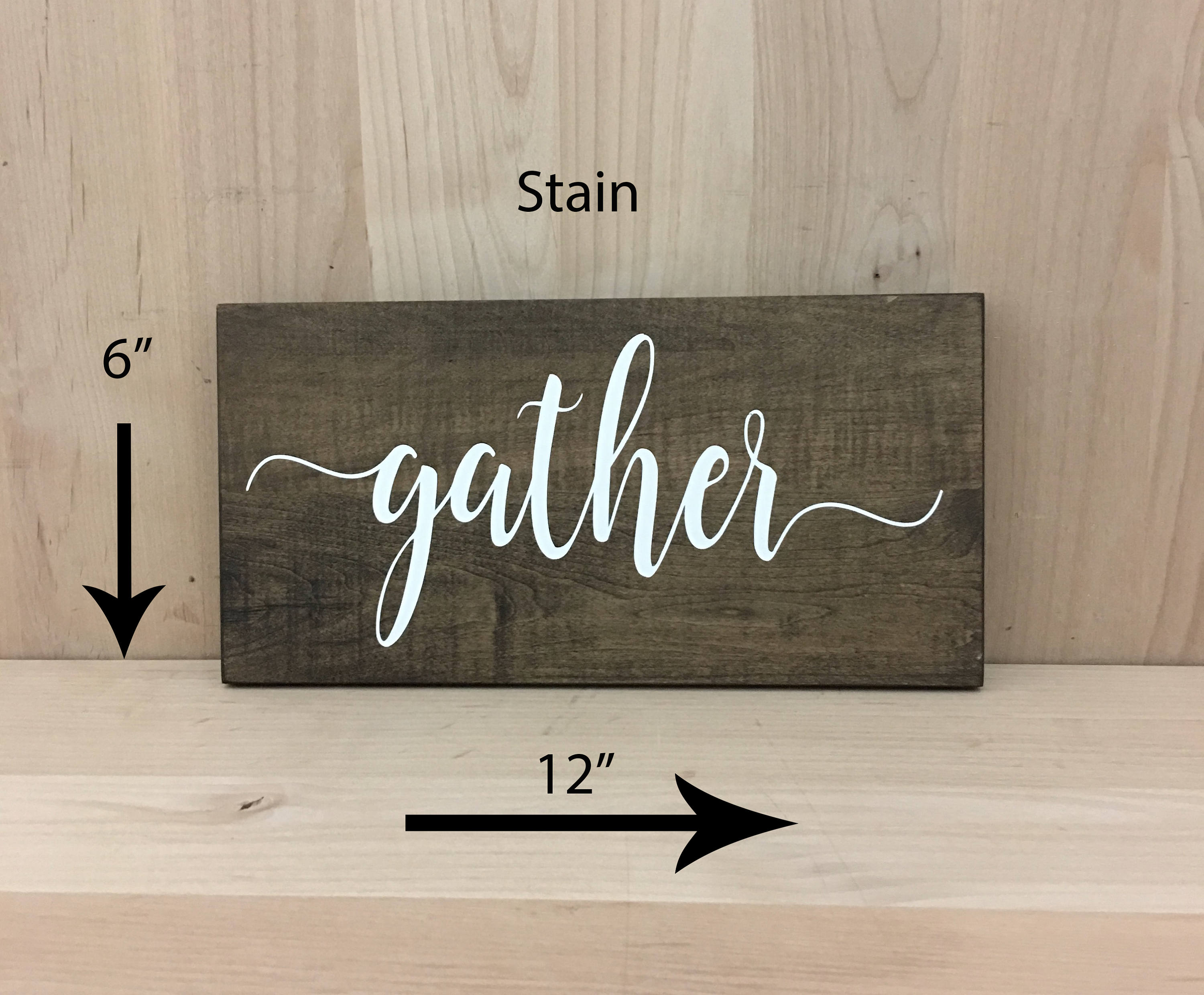 Gather wood sign gather wall decor gather home decor wall | Etsy