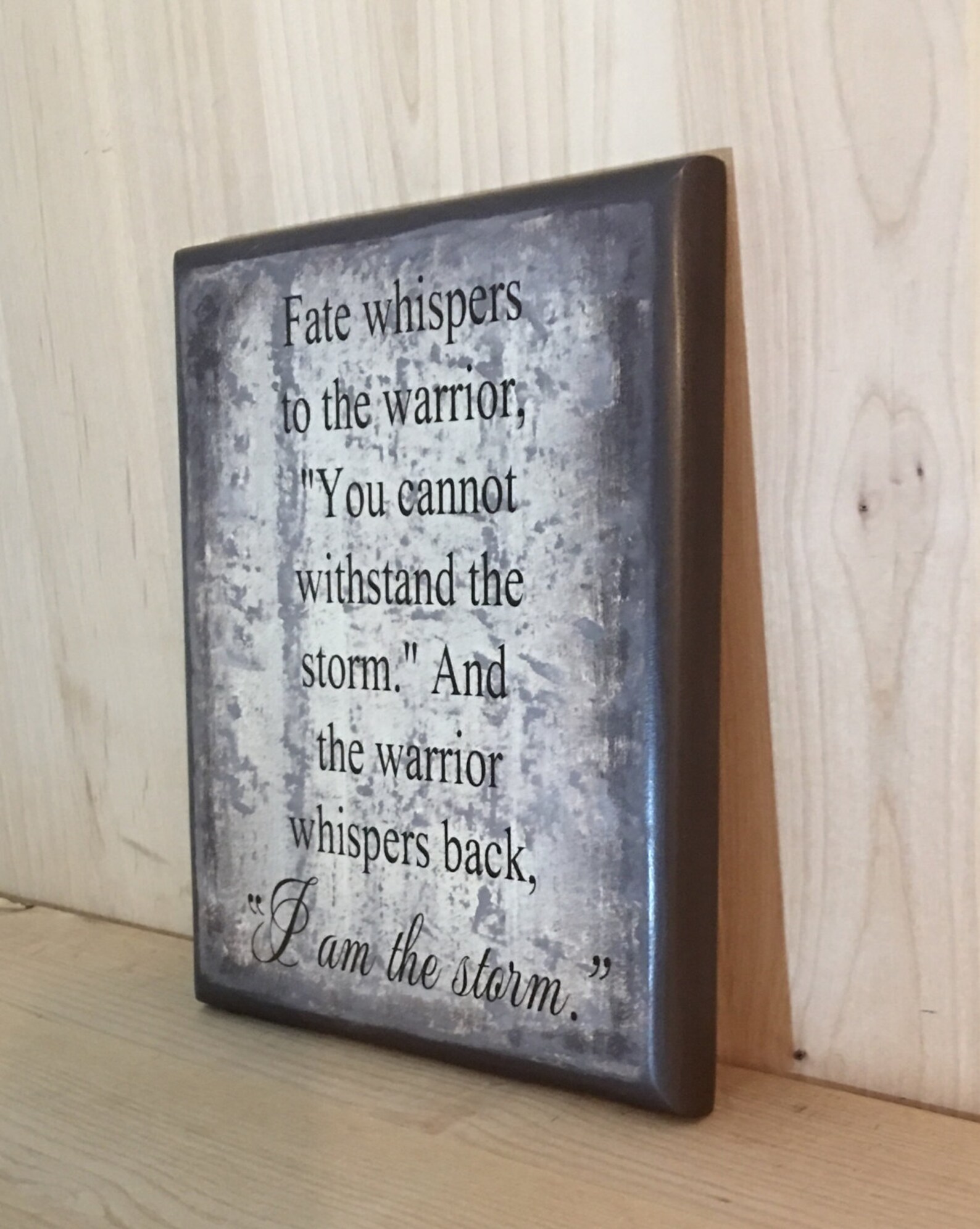I Am the Storm Sign, Inspirational Quote, Uplifting Wood Sign, Gift for ...