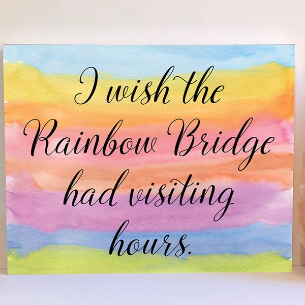 Rainbow Bridge Sign - Etsy