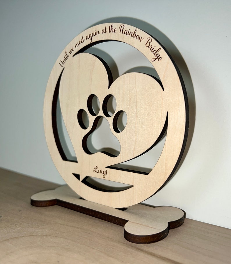 Personalized Sign, Pet Sympathy Gift, Rainbow Bridge Sign, Pet Sign ...