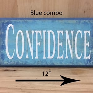 Confidence Wood Sign, Gift for Him, Life Lesson Wall Decor, Positive ...