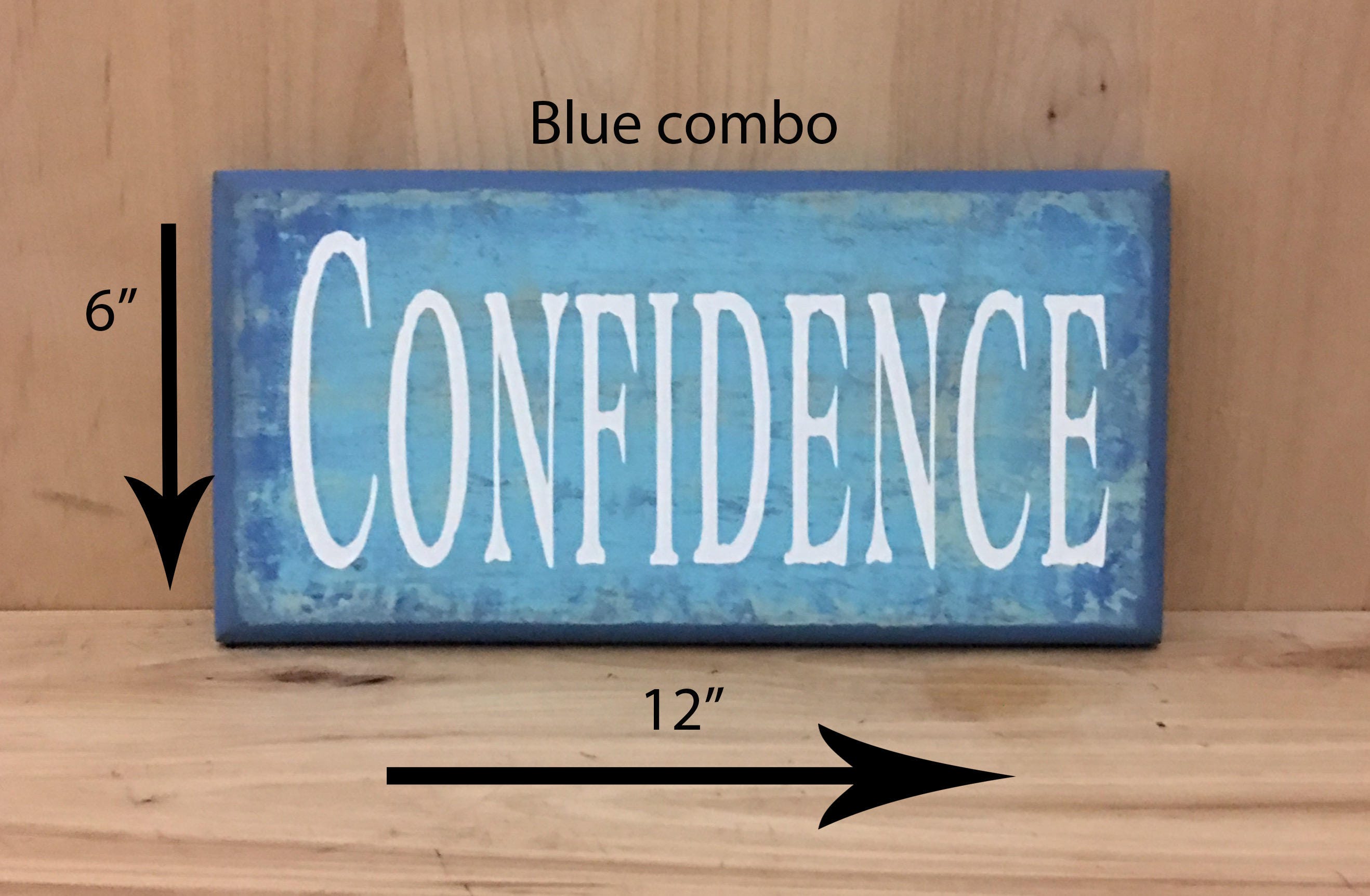Confidence Wood Sign Gift for Him Life Lesson Wall Decor - Etsy