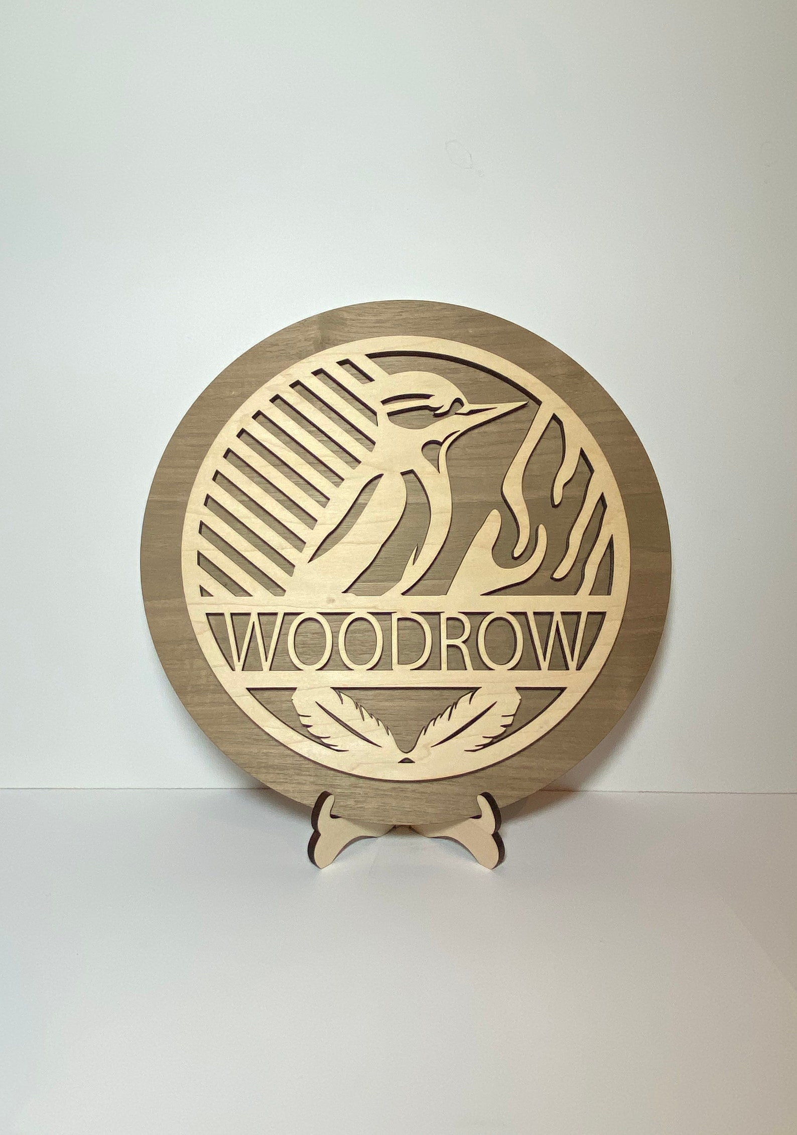 Personalized Woodpecker Sign Personalized Wood Sign Home - Etsy