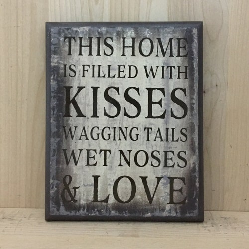 Love is Custom Wood Sign Wet Noses Wall Art Dog Sign Gift - Etsy