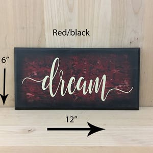 Dream Wood Sign, Dream Wall Decor, Dream Home Decor Wall Art, Dream ...