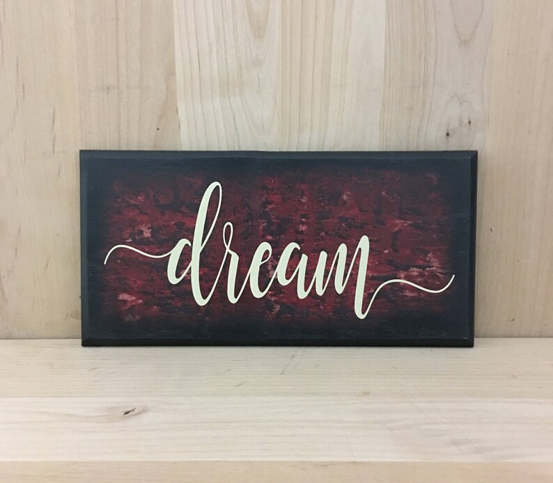 Dream Wood Sign Dream Wall Decor Dream Home Decor Wall Art - Etsy