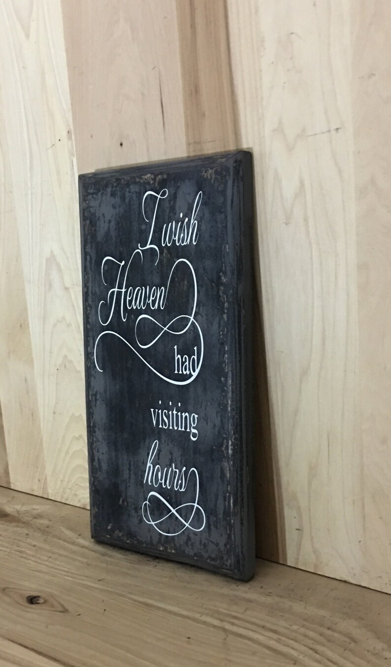 I Wish heaven memorial sign memorial gift sympathy gift | Etsy