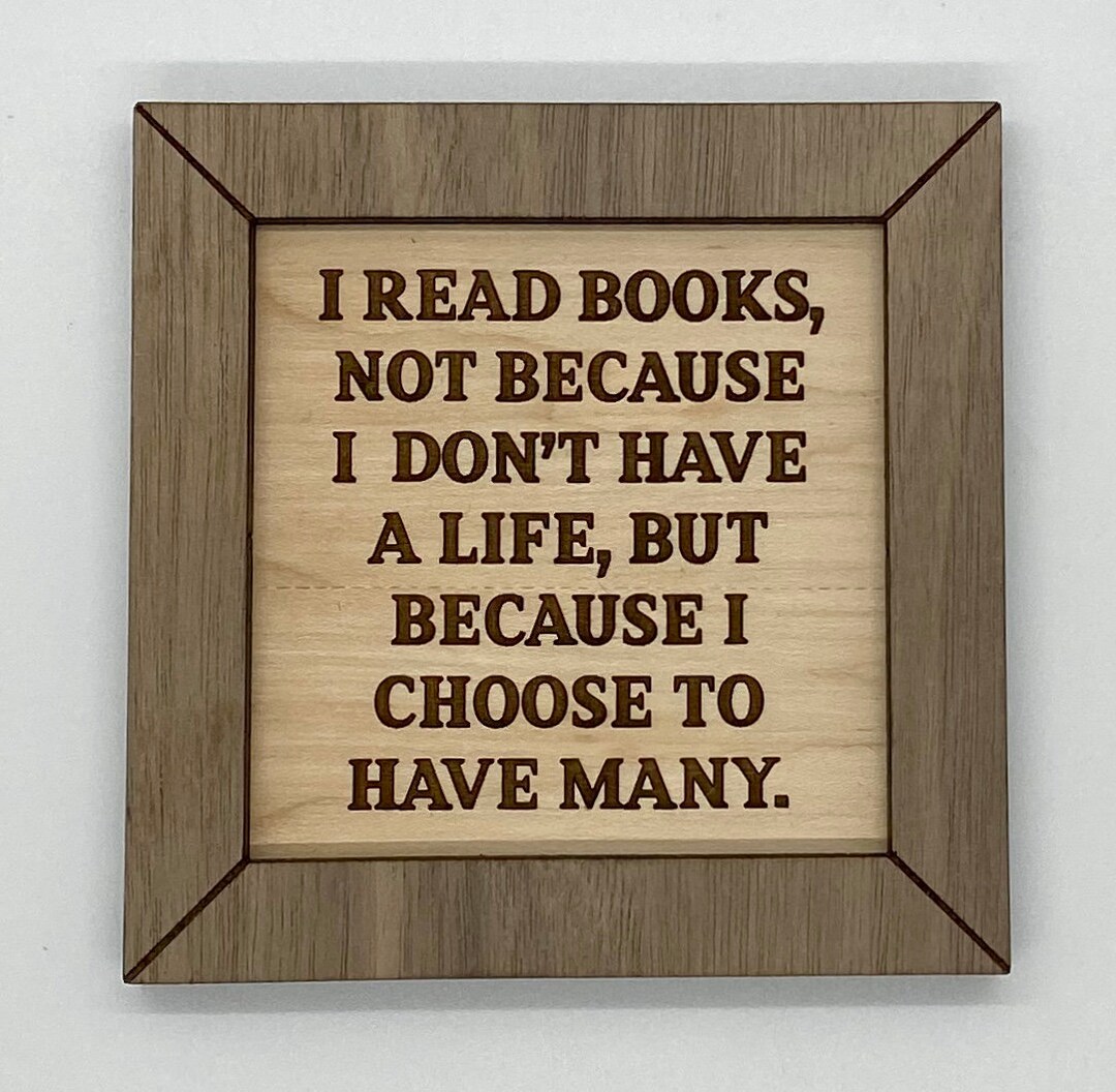 Reading Custom Wood Sign Wood Reading Sign Gift for Reader - Etsy