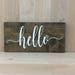 Hello Wood Sign Hello Wall Decor Hello Home Decor Wall Art - Etsy