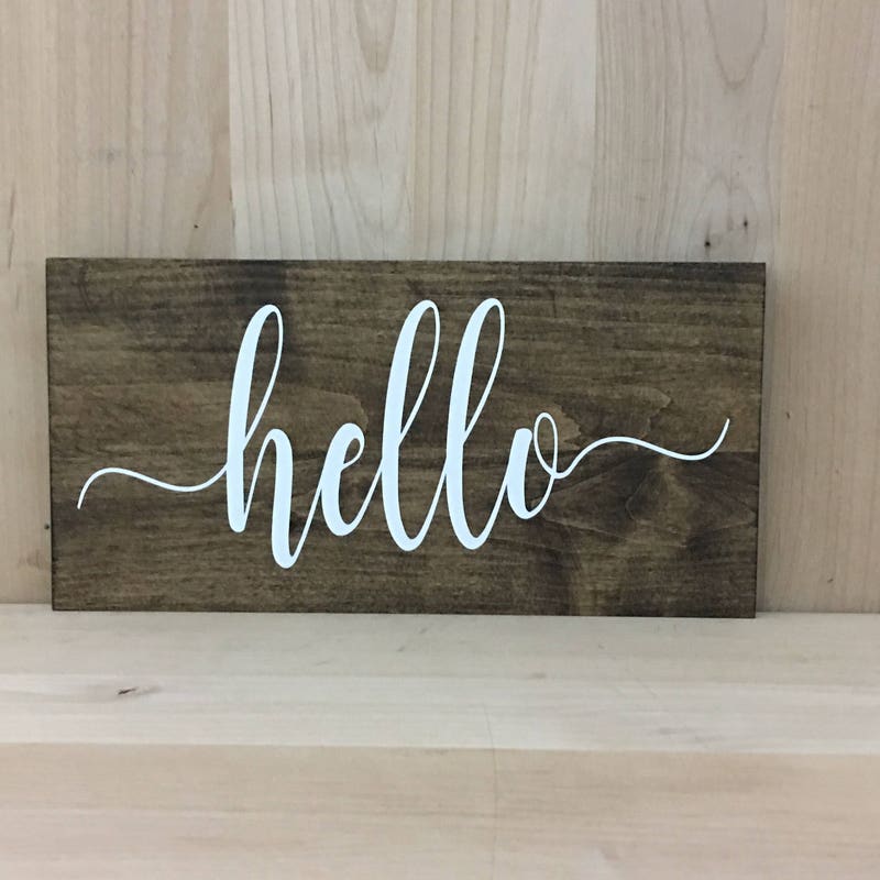 Hello Sign - Etsy