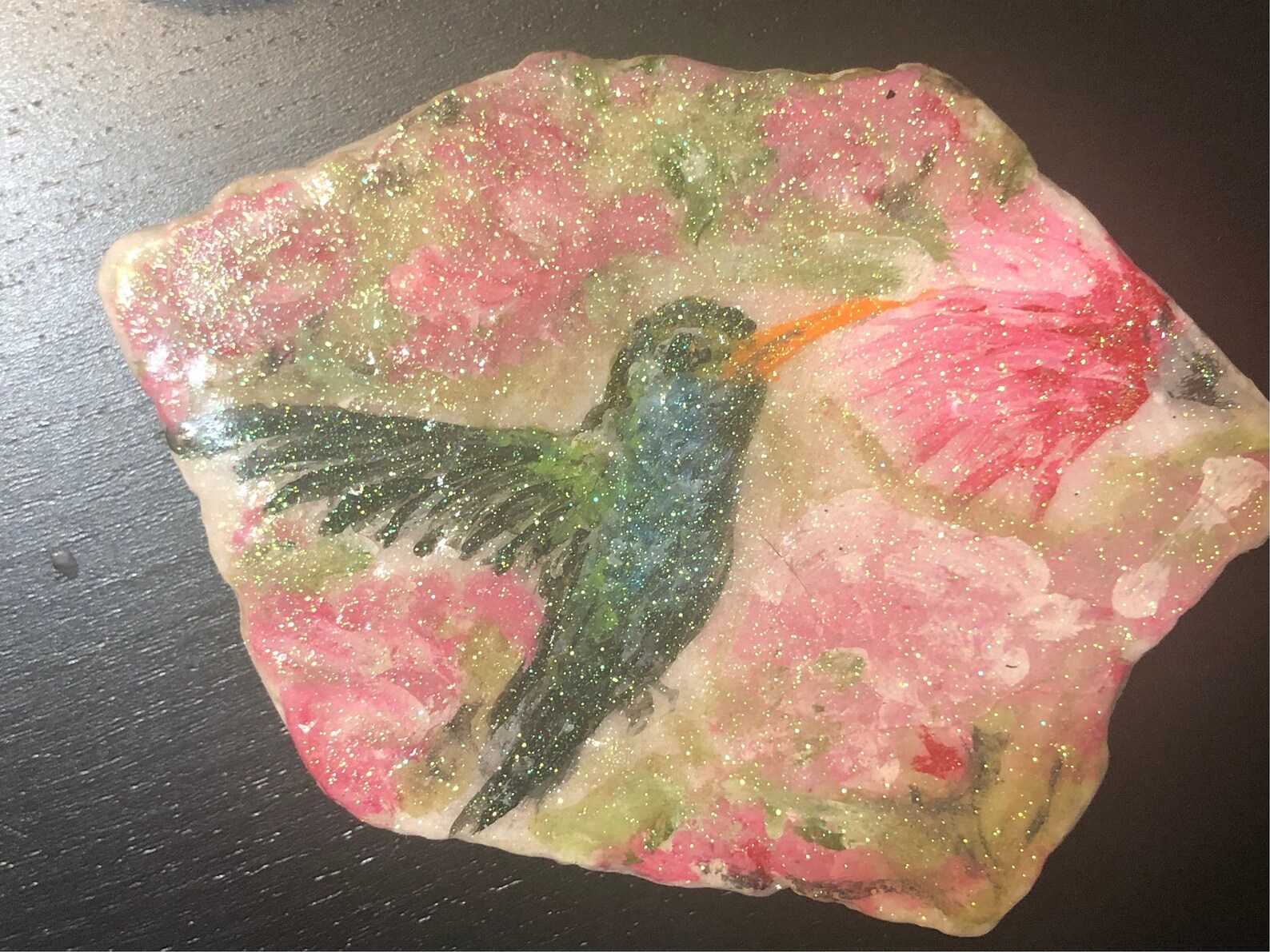 Hummingbird Hand Painted Santorini Rock - Etsy