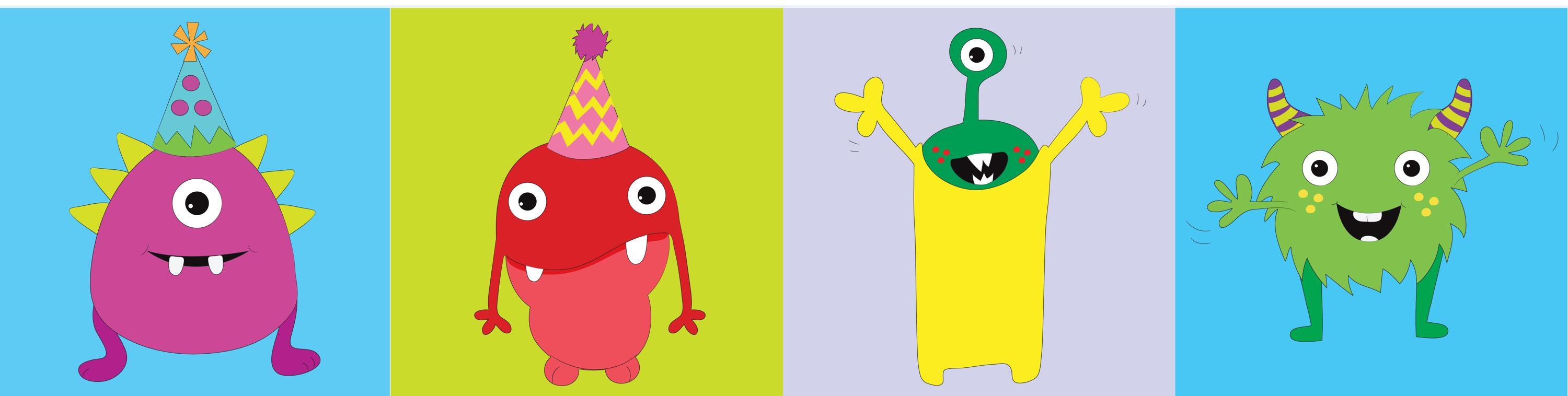 Cute Monsters, Printable Calendar, Kids Calendar 2025, Printable ...