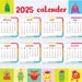 Cute Monsters, Printable Calendar, Kids Calendar 2025, Printable ...