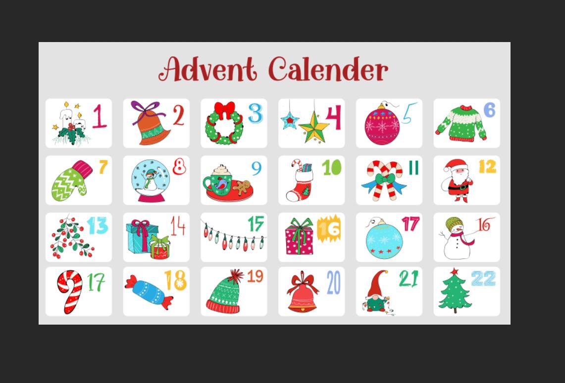 Christmas Advent Activity Cards, Kids Advent Cards, Advent, Advent ...