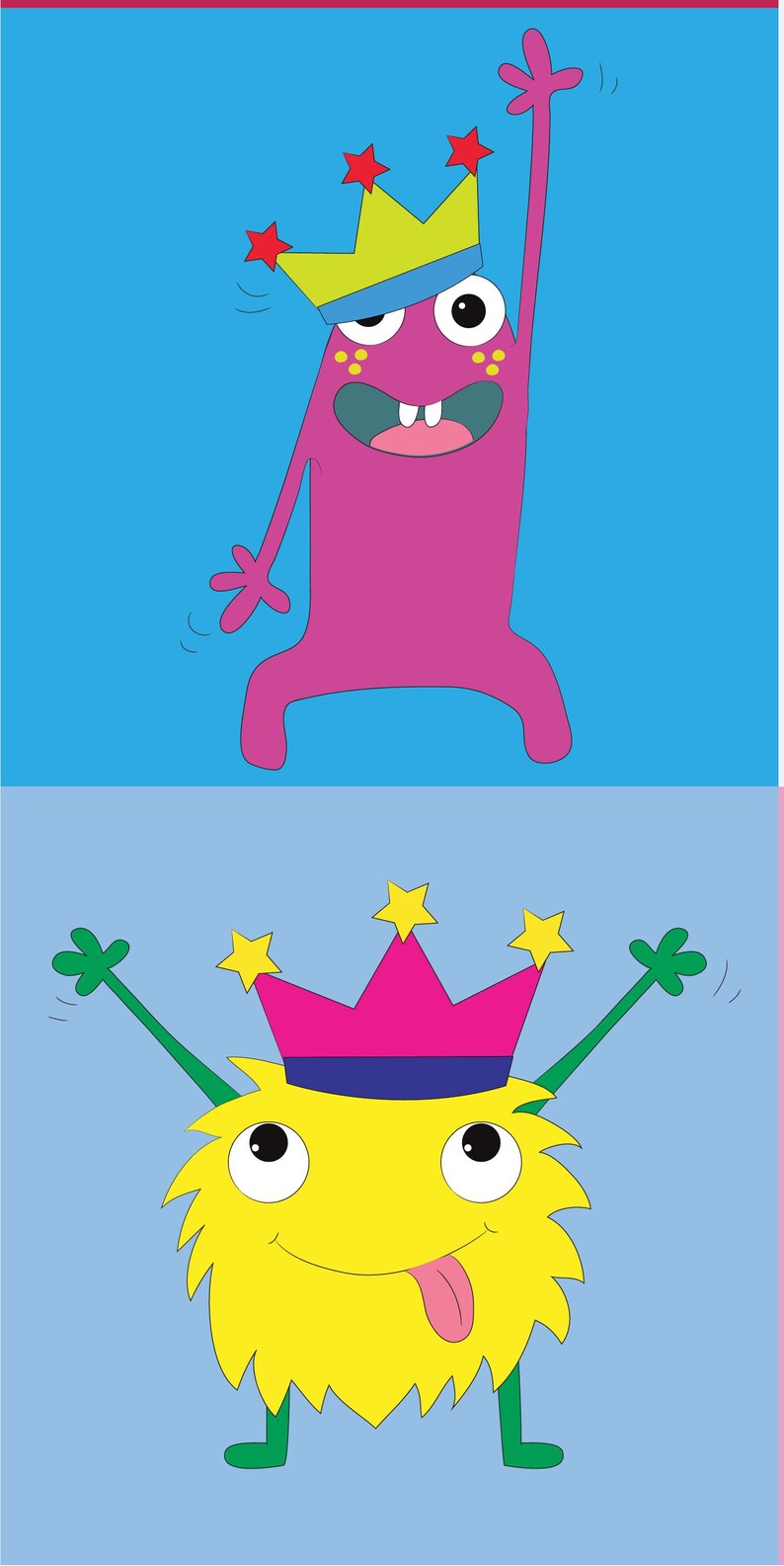 Cute Monsters, Printable Calendar, Kids Calendar 2025, Printable ...