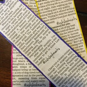 Newspaper feather Bookmark | Etsy