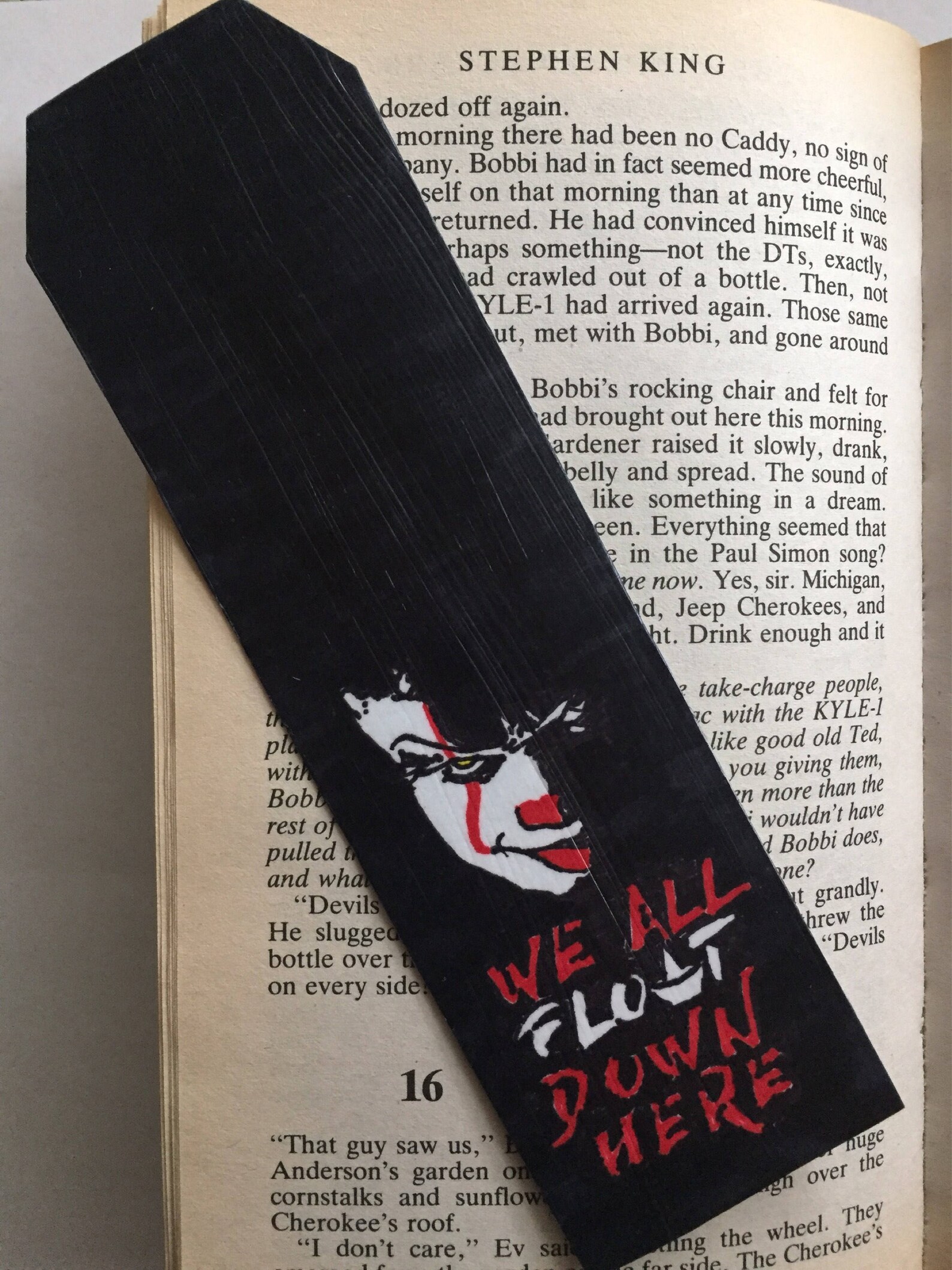 Stephen King's It Bookmark - Etsy
