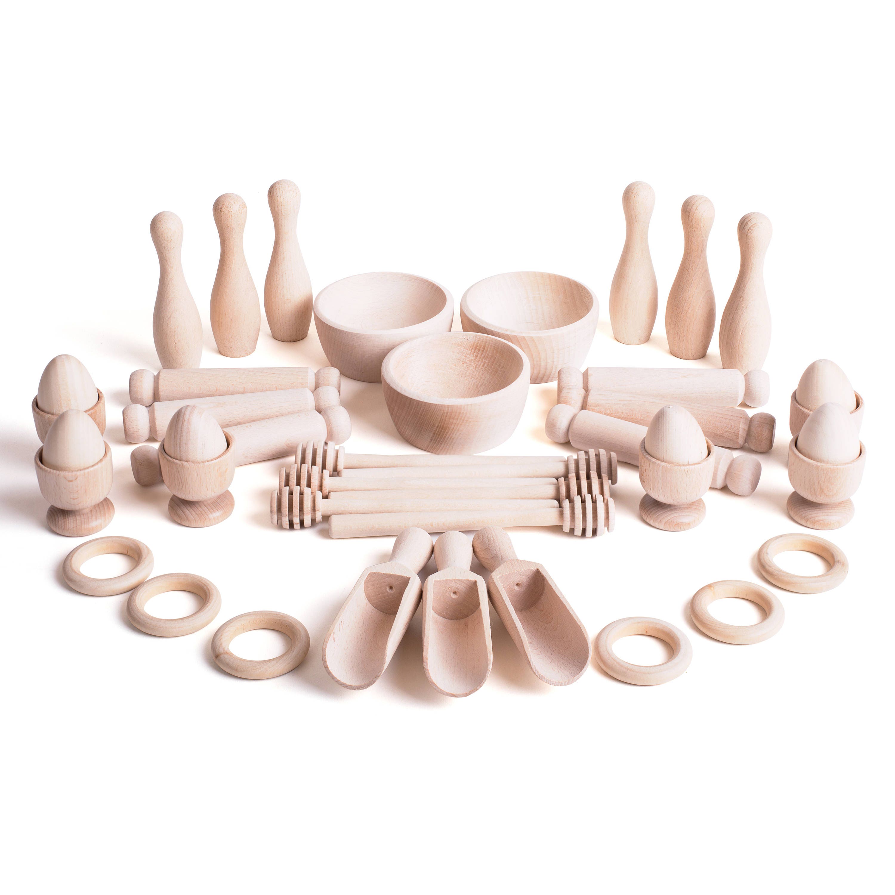 Wooden Collection Treasure Basket EYFS Learning Resource - Etsy