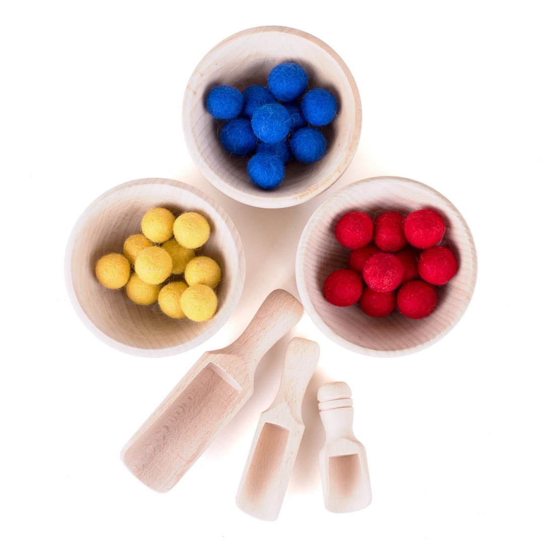 Primary Colours Sorting Set - Montessori Educational Mathematical Toy ...