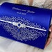 Wedding Card Box Royal Blue and Silver Wedding, Personalized, Card Box ...