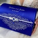 Card Box Royal Blue and Silver, Personalized, Wedding Card Box Royal ...
