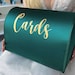 Card Box for Wedding Emerald Green Wedding, Wedding Card Box Emerald ...