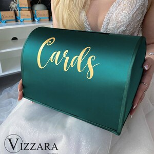 Card Box for Wedding Emerald Green Wedding, Wedding Card Box Emerald ...