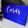 Wedding Card Box Royal Blue and Silver Wedding, Personalized, Card Box ...