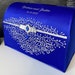 Card Box Royal Blue and Silver Wedding, Personalized, Card Box for ...