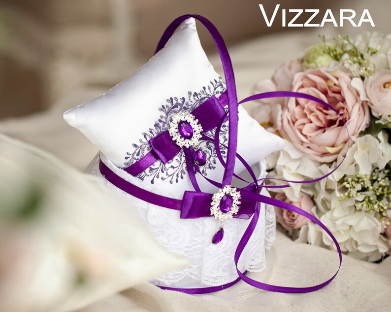 Card Box Wedding White and Purple Weddings Personalized Box - Etsy