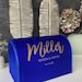 Card Box for Wedding Royal Blue, Personalized, Wedding Card Box Royal ...