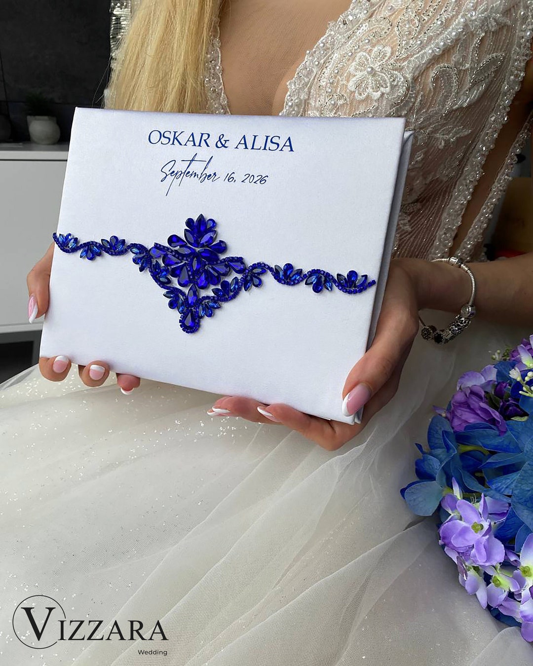 Guest Book Wedding Royal Blue Wedding, Personalized, Guest Book Royal ...