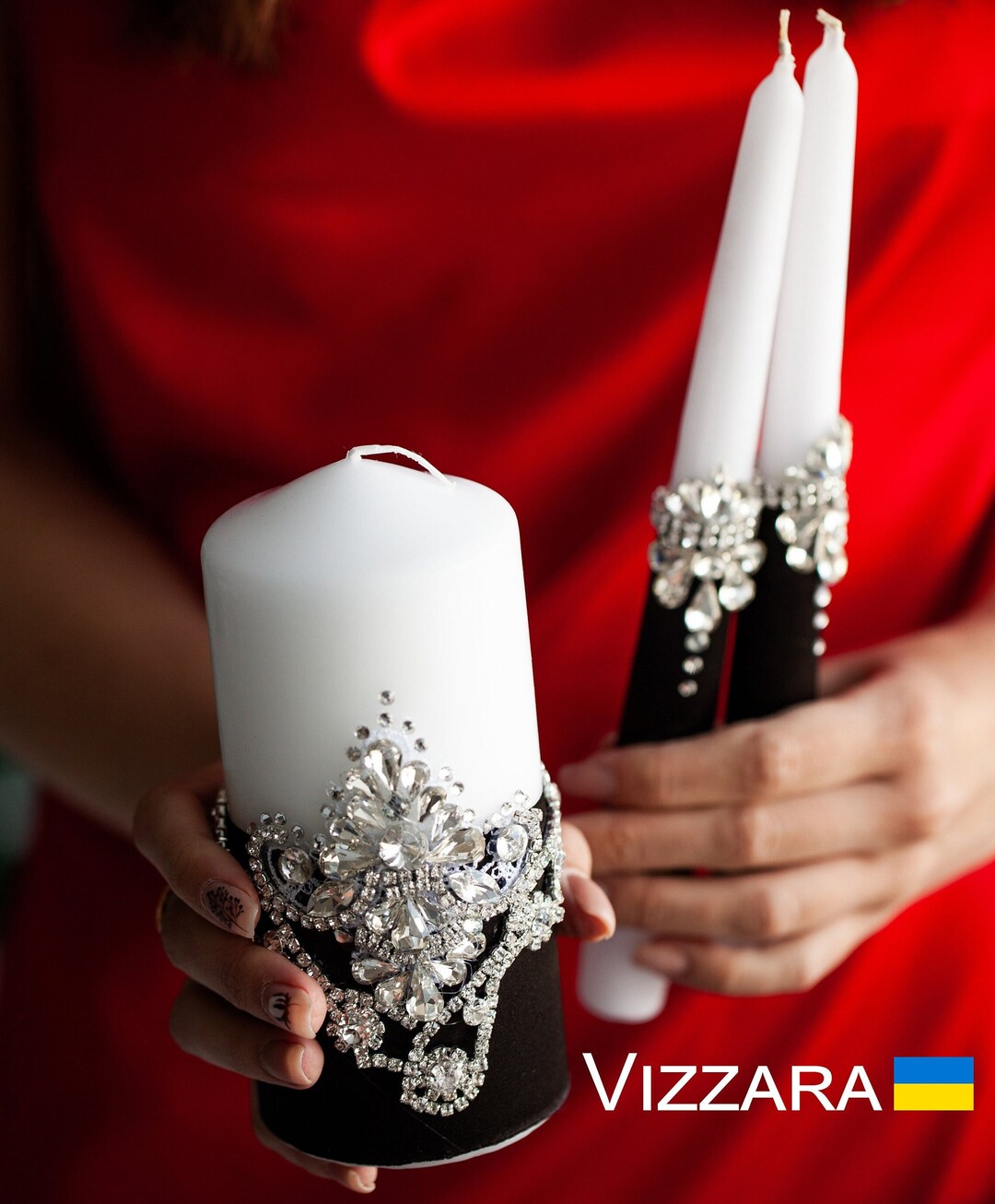 Unity Candle Sets Black Weddings Set of 3 Unity Candles for Weddings ...