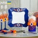 Wedding Plate Royal Blue and Orange Wedding, Personalized Plate, Cake ...