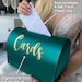 Card Box for Wedding Emerald Green Wedding, Wedding Card Box Emerald ...