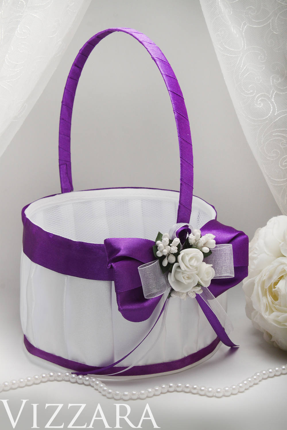 Wedding Basket Purple Wedding Wedding Party Dark Purple | Etsy