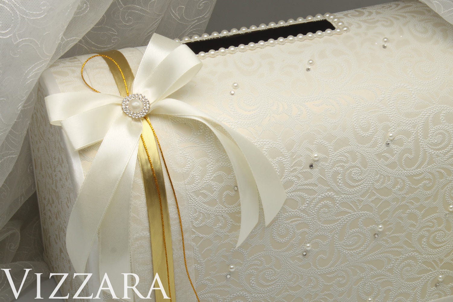 Wedding Card Box Ivory Wedding Personalized Card Box Wedding - Etsy