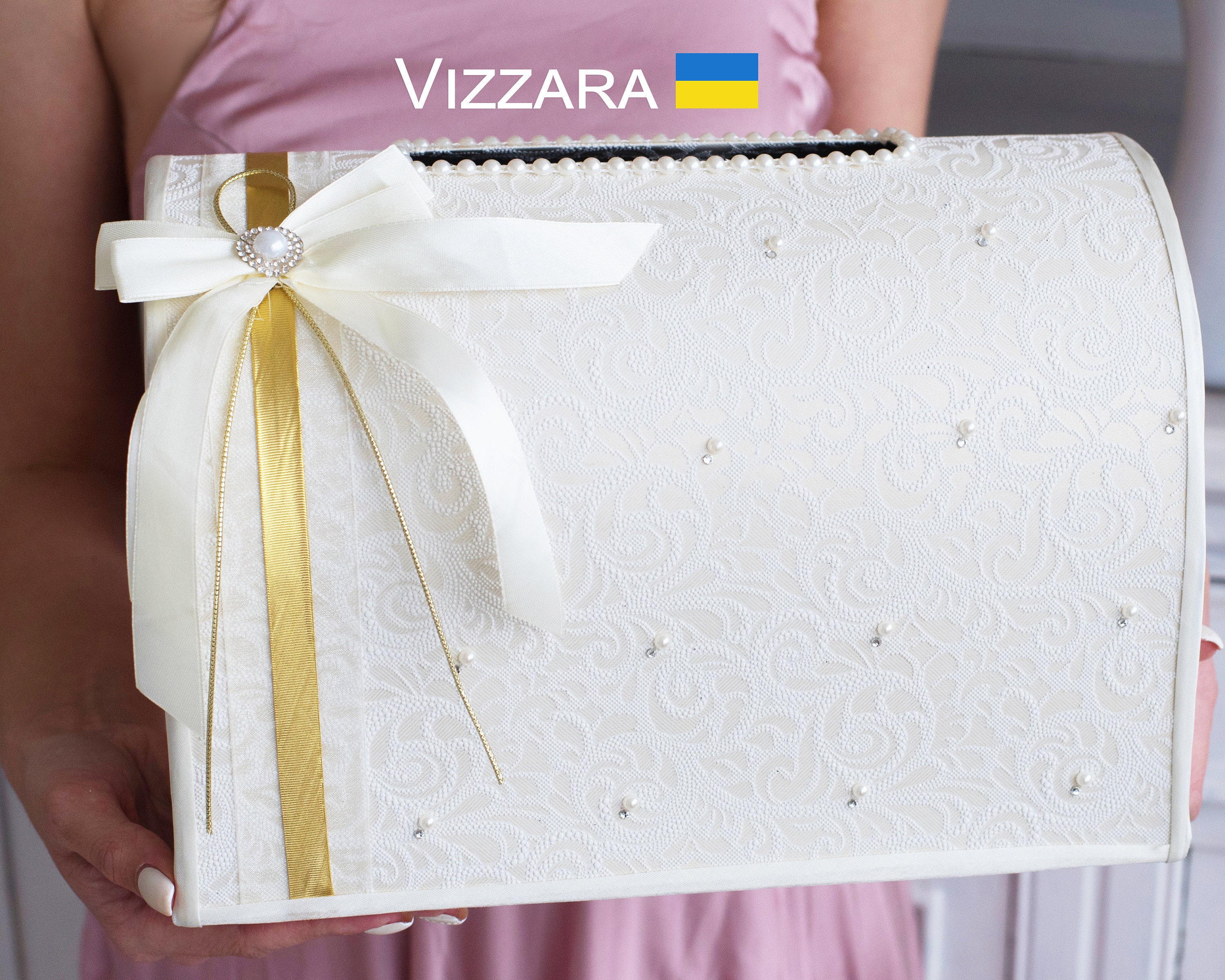 Wedding Card Box Ivory Wedding Personalized Card Box Wedding - Etsy