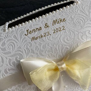 Wedding Box Ivory Wedding, Personalized, Wedding Card Box Ivory Wedding ...